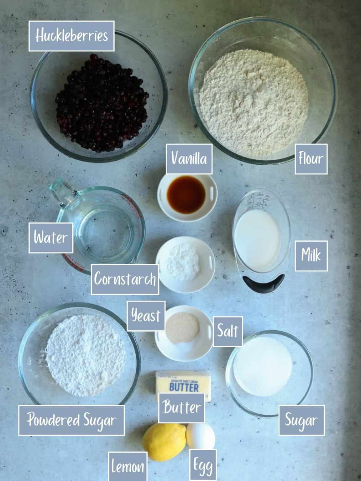 Huckleberry Sweet Rolls - Andee's Apron