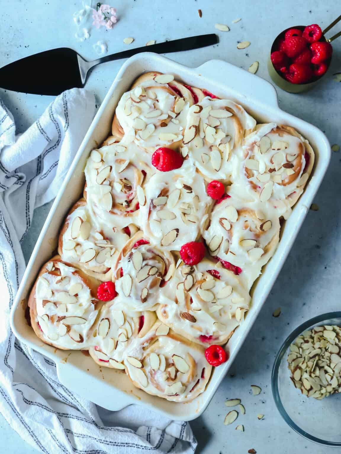 Raspberry Almond Sweet Rolls - Andee's Apron